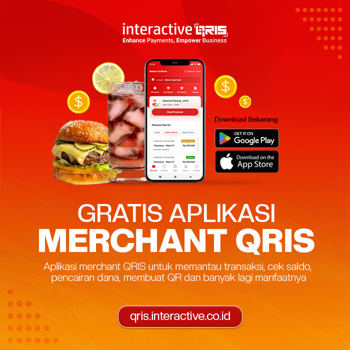 Login InterActive QRIS - merchant.qris.interactive.co.id